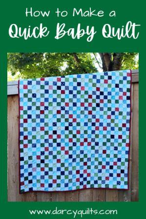 Another Quick Baby Quilt Tutorial - Darcy Quilts
